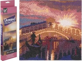 GRAFIX Diamantové malování Most Ponte di Rialto / 30x30 cm