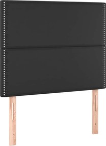 Box spring postel s matrací černá 90x190 cm umělá kůže 3128943