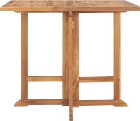 Skládací zahradní jídelní stůl 90 x 90 x 75 cm masivní teak 315448