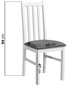 Jídelní židle Edita 2 Zvolte dřevo: Černá, Zvolte látku: látka 12b