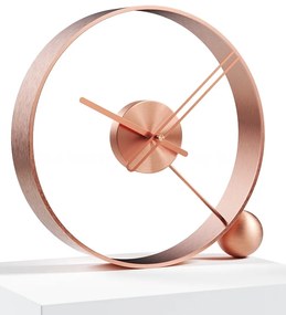 Mclocks Designové stolní hodiny Endless brushed pink/pink 32cm