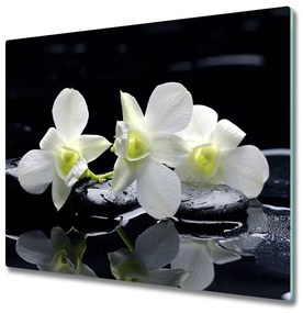 Skleněná deska - D28908662 - Orchidej bílá 60 x 52 cm