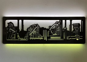 Li-Go "Železárny" světelný RGBW obraz 230V 120x40 cm provedení povrchu: bílá