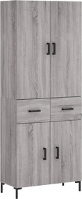 Skříň highboard šedá sonoma 69,5 x 34 x 180 cm kompozitní dřevo 3198151