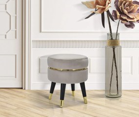 Taburet PARIS 35 cm šedý