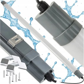 SADA 2 LED lamp 120cm 36W 3000lm Hermetické svítidlo IP65 do garáže, dílny