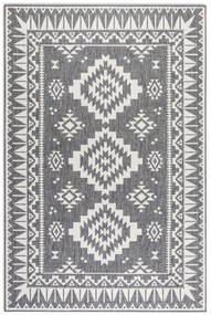 ELLE Decoration, Kusový koberec Gemini 106018 Silver z kolekce Elle – na ven i na doma, 120x170, šedá, chodba / předsíň