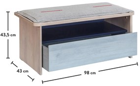 Čilek Taburet s úložným prostorem Trio