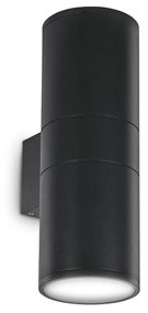 Venkovní nástěnné svítidlo Ideal Lux Gun AP2 big nero 092317 černé 31cm IP54