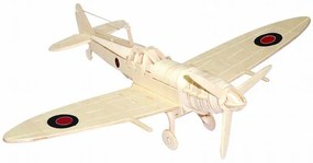 Woodcraft Dřevěné 3D puzzle spitfire