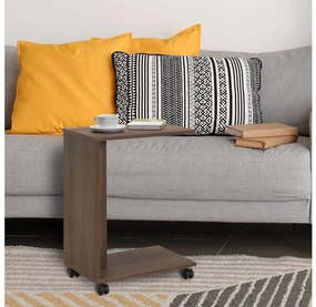 Adore Furniture Odkládací stolek 65x35 cm hnědá AD0138