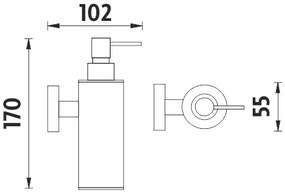 Nimco Dávkovač tekutého mýdla, pumpička plast UN 13031MN-26