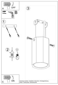 Sollux SL.1033 - Bodové svítidlo ZEKE 1xGU10/40W/230V 10 cm dub
