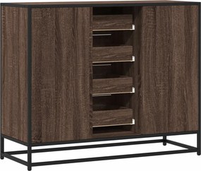 Příborník hnědý dub 92 x 35 x 76 cm kompozitní dřevo 3300829