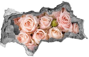 Wallmuralia Samolepící díra na stěnu nálepka Růže 95x73 cm