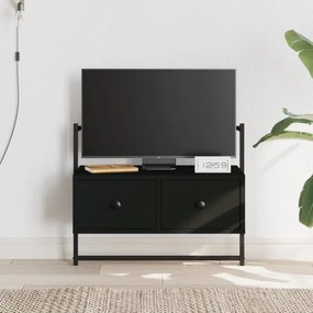 vidaXL TV skříňka nástěnná 60,5x30x51 cm kompozitní dřevo [833457] Barva: Černá