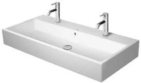 Duravit Vero Air - Dvojumyvadlo 1000x470 mm, s přepadem, s otvory pro baterie, bílá 2350100024