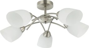 Přisazený lustr DONNA 5xE27/60W/230V nikl