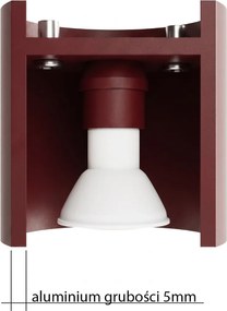 Sollux Lighting Stropní svítidlo ORBIS 1 bordó