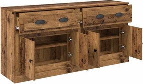 Konzole 2 ks Staré dřevo 70 x 35,5 x 67,5 cm Kompozitní dřevo 3402659