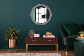 Kulaté dekorativní zrcadlo Vintage beton fi 70 cm