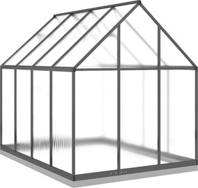 Skleník s podkladovým rámem antracitový 224x169x202 cm hliník 3266325