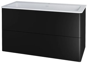 Mereo Mereo, Siena, koupelnová skříňka s umyvadlem z litého mramoru 101 cm, bílá, antracit, černá, CN442M1