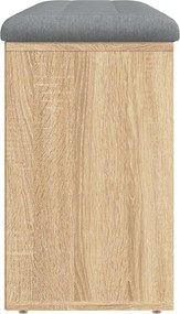 vidaXL Lavice s botníkem 102 x 32 x 50 cm kompozitní dřevo [835091] Barva: hnědý dub