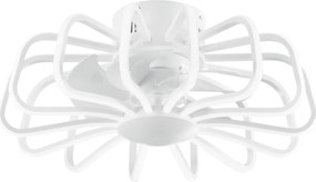 FAN LED-GRECALE-W-INT Svítidlo s ventilátorem GRECALE bílá akrylát/hliník 80 W 8470 lm CCT stmívatelné Wi‑Fi 50x20,7 cm - FANEUROPE