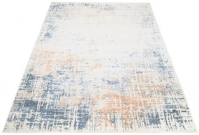 Kusový koberec MIA 5147A Moderní abstraktní krémový modrý Rozměr: 120x170 cm