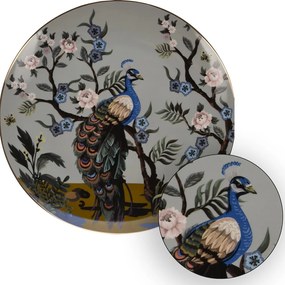 Porcelánový talíř Ashley 1, (fi) 26 cm, vícebarevný