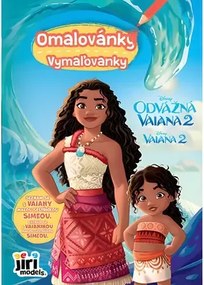 JIRI MODELS Omalovánka Vaiana 2 / A5 / 9 černobílých + 9 barevných obr