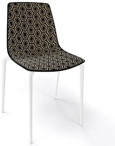 GABER - Židle ALHAMBRA TP, černobéžová/bílá