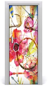 Fototapeta samolepící květ styl boho 95x205 cm