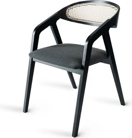 Murdia Jídelní židle FRAME CANE buk černá
