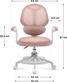 Dětská otočná židle Mark Adler Junior 4.5 Pink