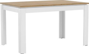 Tempo Kondela Rozkládací stůl, bílá/dub wotan 135-184x86 cm, VILGO