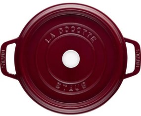 Staub Cocotte hrnec vysoký kulatý 24 cm/4,8 l bordeaux, 125024808