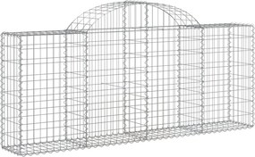 Klenuté gabionové koše 20ks 200x30x80/100 cm pozinkované železo 3146104