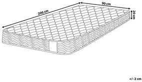 Taštičková matrace 90x200 cm BALAR (tvrdá). 1022544