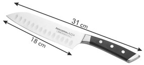 Japonský nůž Azza Santoku – Tescoma