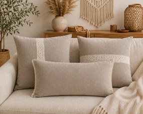 Tom Linen PROVENCE – lněný povlak s krajkou Velikost: 40x60cm