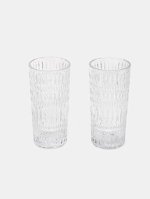 Sinsay - Sklenice s reliéfním vzorem 2 pack - clear