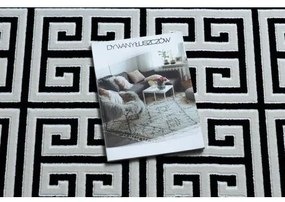 Dywany Luszczow Kusový koberec GLOSS 6776 85, rám, řecký černý / slonová kost Rozměr koberce: 70 x 200 cm