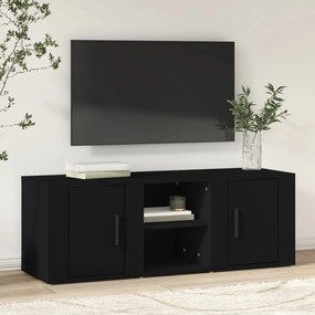 TV skříňka černá 100x31,5x35 cm kompozitní dřevo
