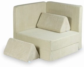 Montessori Play Sofa Comfort Manšestrová - matová (Rozkládací pohovka, batole, sedací souprava)