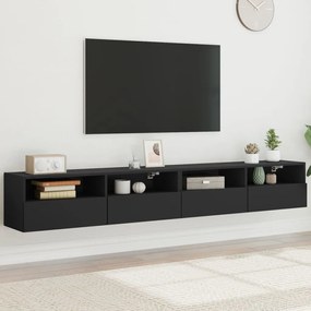 vidaXL Nástěnné TV skříňky 2 ks 100 x 30 x 30 cm kompozit [836893] Barva: kouřový dub