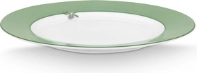Pip Studio Lily &amp; Lotus talíř Ø23cm, zelený (talíř tenkostěnného porcelánu)