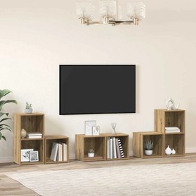Sestava TV skříněk 6 ks Artisanový dub Kompozitní dřevo 3393164
