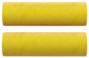 2místná pohovka s polštáři žlutá 140 cm samet - Default Title